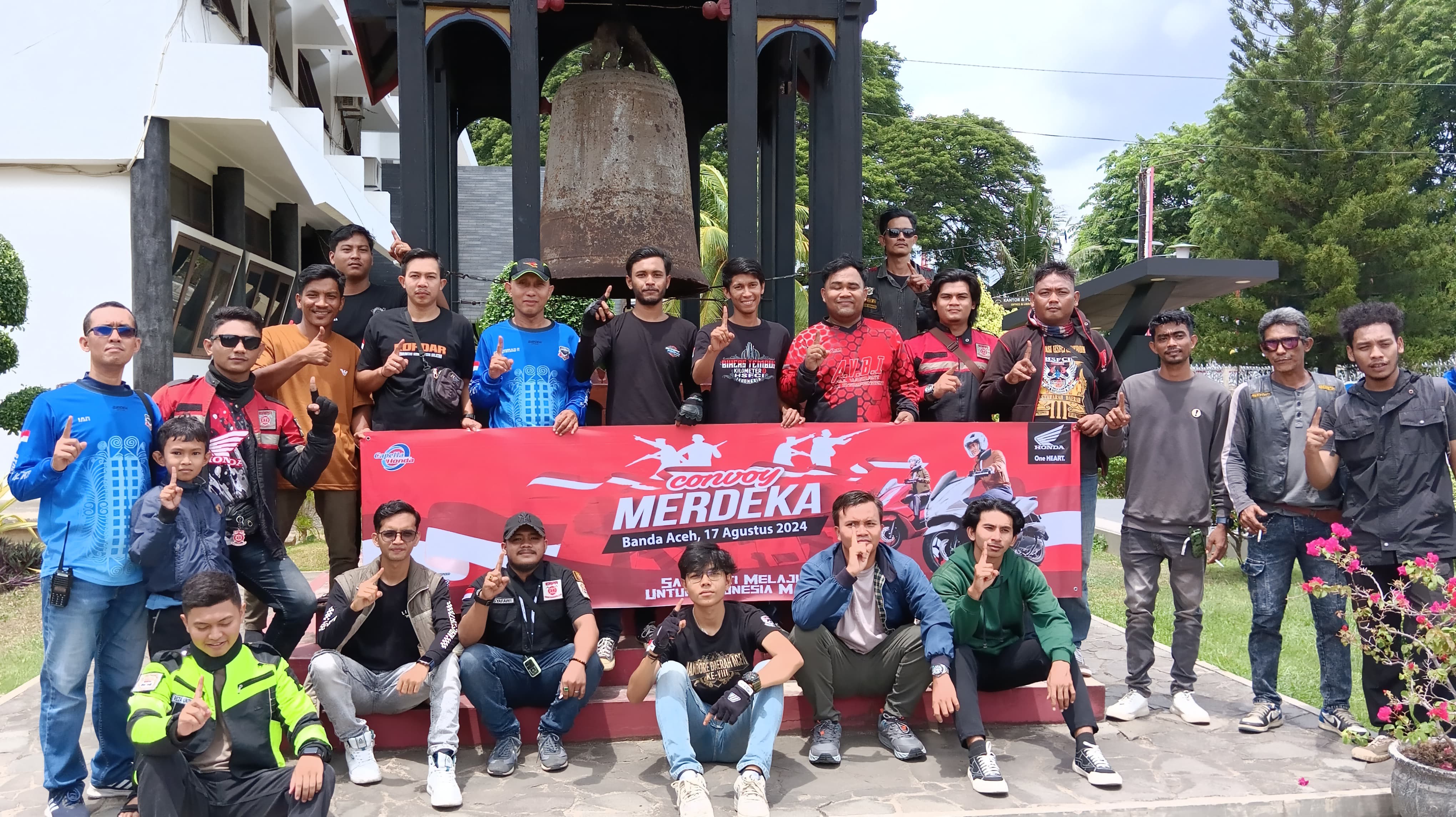 Bikers Honda Banda Aceh Rayakan HUT RI Ke 79